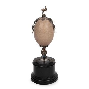 Carved and mounted emu eggs - price guide and values