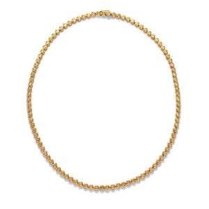 Diamond Line Necklace in 18ct Gold - Necklace/Chain - Jewellery