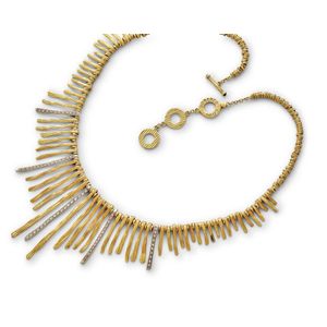 Roberto Coin Two-Tone Gold Diamond Necklace - Necklace/Chain - Jewellery