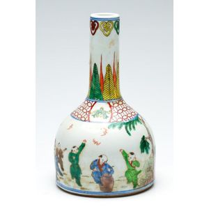 Childhood Joy: Chinese Mallet Vase - Ceramics - Chinese - Oriental
