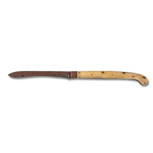 19th Century Whalebone Handle Folding Whaling Knife - Edged Weapons ...