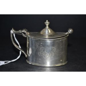 Chester 1907 Sterling Silver Mustard Pot - Edwardian Era - Condiment ...