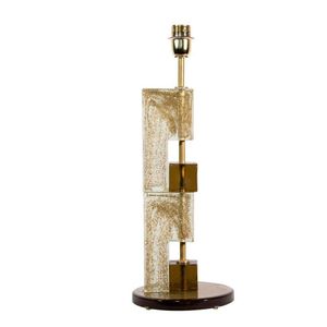 eModerno Murano Slab Glass Table Lamp with Brass Fittings - Lamps ...