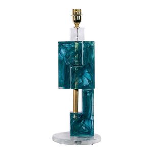 eModerno Murano Marbled Glass Table Lamp, Contemporary Italian Design ...