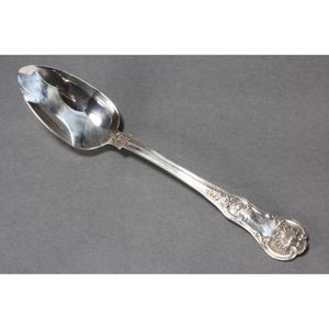 Victorian Scottish Sterling Silver Moustache Spoon - Flatware/Cutlery ...