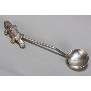 Australian Platypus Salt Spoon in Sterling Silver - Condiment & Cruet ...