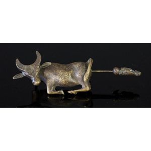 Japanese Bronze Water Buffalo Lock - Bronze - Oriental