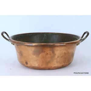 French Copper Jam Pan, Circa 1900 - Large, Heavy Gauge - Copper - Metalware