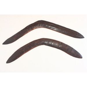 Aboriginal Stone Boomerangs with Patina (2) - Aboriginal - Artefacts ...