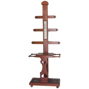 Anglo-Burmese Teak Hall Stand - 210cm Height - Hall, Umbrella & Stick ...