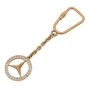 Mercedes Diamond Key Ring in 18ct Gold - Zother - Jewellery
