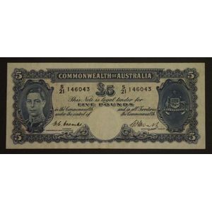 Australian Five Pound Note - Coombs/Watt Edition - Coins - Numismatics ...