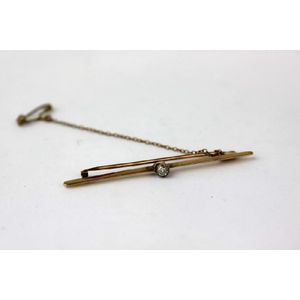 Rose Gold Diamond Tie Clip - I Color, S Purity - Stick, Hat & Tie Pins ...