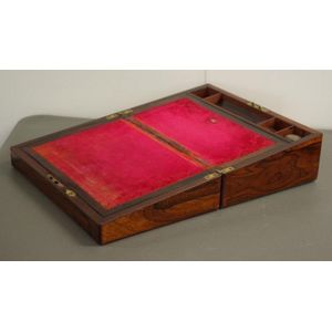 Rosewood Writing Box with Secret Compartment and Ink Well - Boxes ...