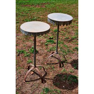 Scalloped Tin Side Tables from Webb Collection - Tables - Side and ...