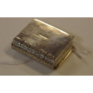 London Hallmarked Silver Book Pill Box - Boxes - Silver