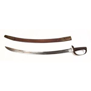 19th Century English Cavalry Sabre in Leather Scabbard - Edged Weapons ...