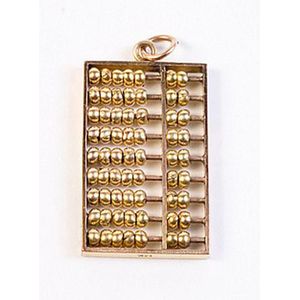 14ct Gold Chinese Abacus Pendant - 8.7g - Zother - Oriental
