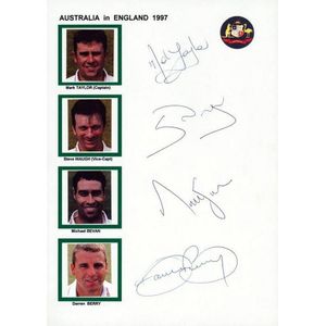 Extensive Collection of Test Cricketers Autographs with Pictures ...