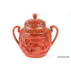 Chinese cinnabar items - price guide and values