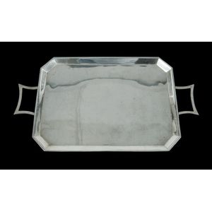 George V Sterling Silver Twin Handled Tray by Hardy Bros - Trays ...
