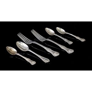 Victorian Sterling Silver Tableware Set - Flatware/Cutlery and ...