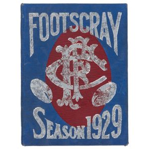 1929 Footscray Member's Season Ticket with Fixture List - Sporting ...