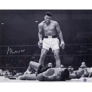 Muhammad Ali Signed Photograph Standing over Liston - Music Related ...