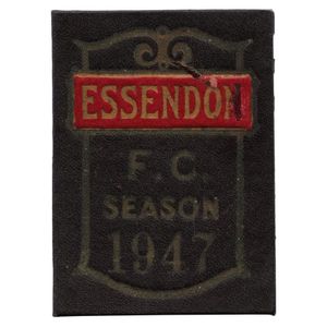 Vintage Essendon Football Club medals, badges and membership cards ...