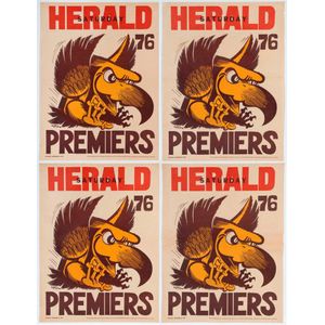 AFL/VFL WEG posters and cartoons memorabilia - price guide and values