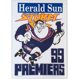 Melbourne Storm 1999 Premiers Weg Posters (11) - As New - Sporting ...