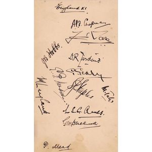 Cricket memorabilia - English team autographs and signatures - price ...