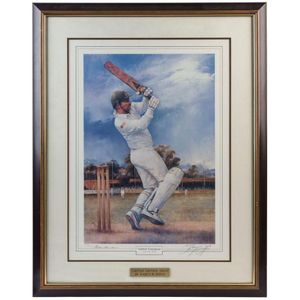Limited Edition Allan Border Print Signed by Artist and Captain ...