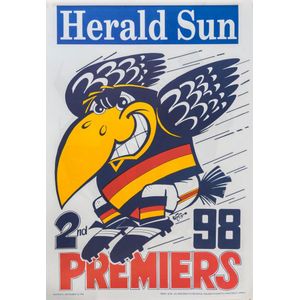AFL/VFL WEG posters and cartoons memorabilia - price guide and values