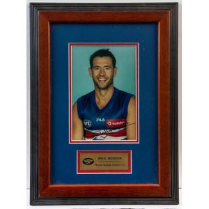 Paul Hudson Signed Photograph Display - Sporting - AFL/VFL - Memorabilia
