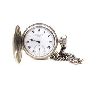 Antique Silver Fob Watch with Chain - Watches - Pocket & Fob - Horology ...