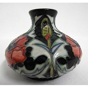 Moorcroft Poppy Ovid Vase by Rachel Bishop - Moorcroft - Ceramics