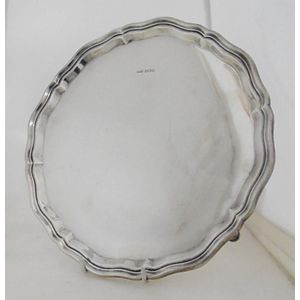 Scalloped Silver Salver - Trays, Salvers, Waiters and Plates - Silver