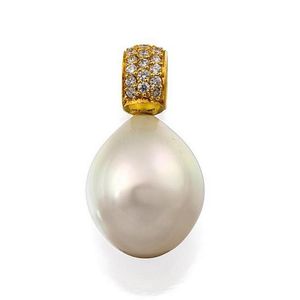 Paspaley South Sea Pearl and Diamond Pendant - Pendants/Lockets - Jewellery