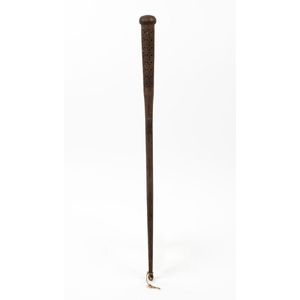 1880 Australian Stock Whip Handle with Carved Geometric Design - Farm ...