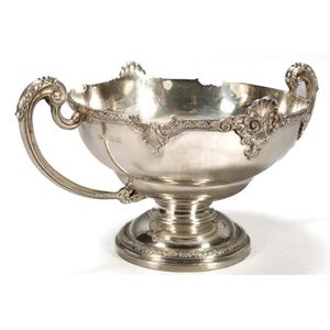 George VI Sterling Silver Twin Handled Bowl, Birmingham 1947 Adie Bros ...