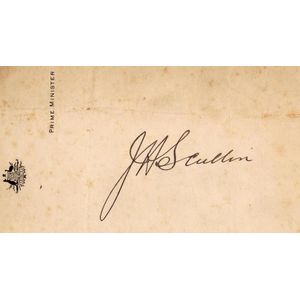 James Scullin Signature and Photograph - Autographs - Memorabilia