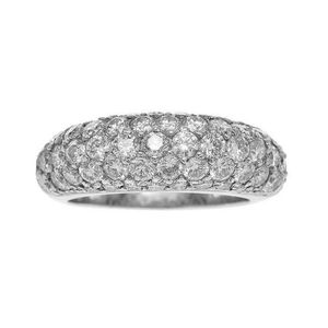 2.38ct Diamond Domed Ring in 18ct White Gold - Rings - Jewellery