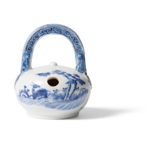 Chinese/Vietnamese Blue De Hue Lime Pot with Inscription - Ceramics ...