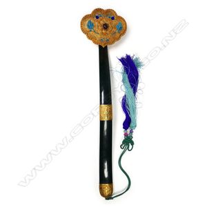 Ceremonial Chinese Buddhist ruyi sceptres, various materials - price guide and values