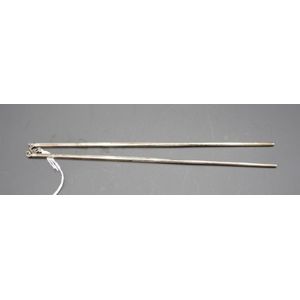 Chinese Sterling Silver Chop Sticks - 23cm, 50g - Zother - Oriental