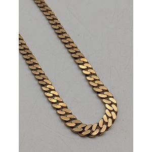 14ct Yellow Gold Flat Curb Link Chain Necklace 30g - Necklace/Chain ...