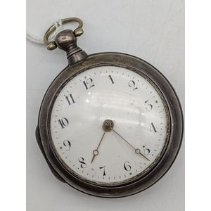 Georgian Sterling Silver Pair Case Pocket Watch, London 1778 - Watches ...