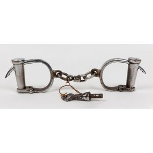 Convict handcuffs and manacles, Australian Colonial, Port Arthur ...
