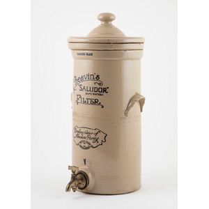 Late 19th century stoneware water filters - Royal Doulton, Bendigo ...